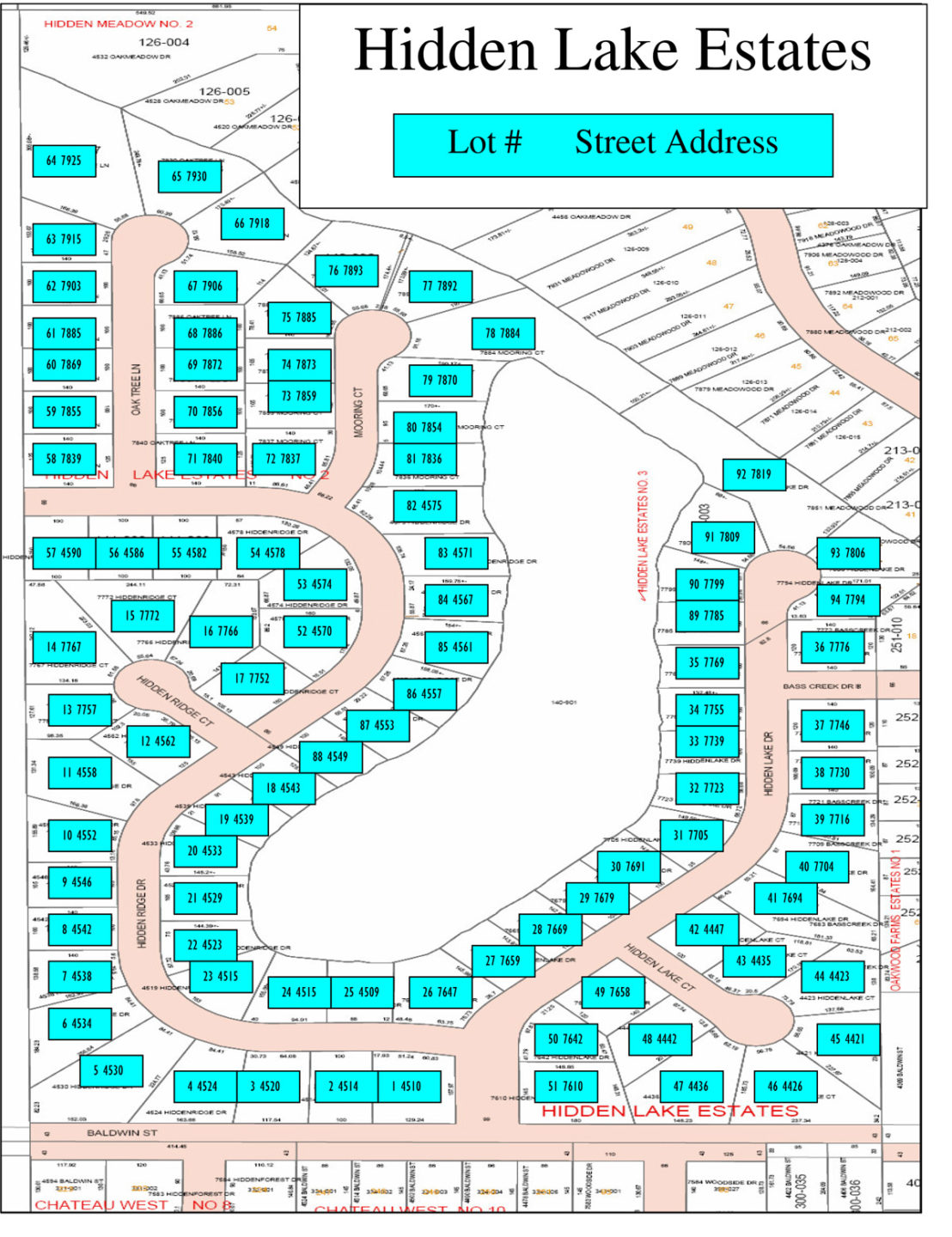 HLE Plat - Hidden Lake Estates
